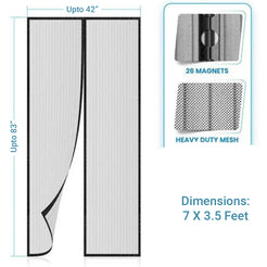 Magnetic Mosquito automatically closing Net for Door | Mosquito Curtai ...